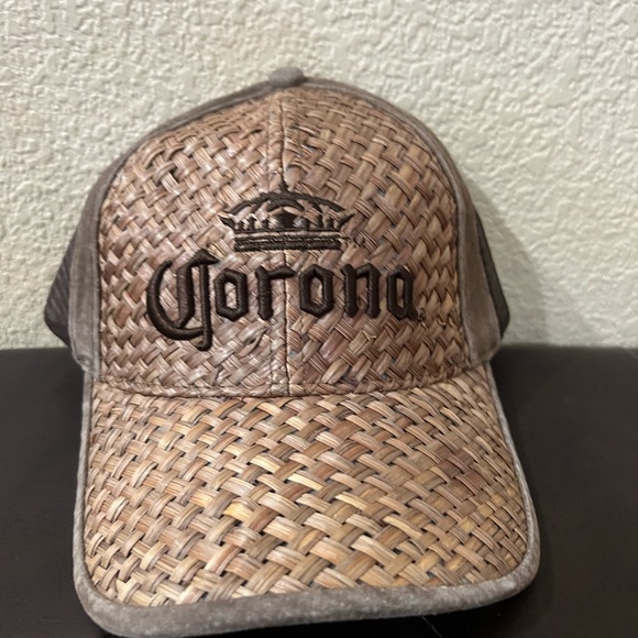 Corona | Accessories | Corona Snap Back Straw Mesh Suede Hat Officially ...